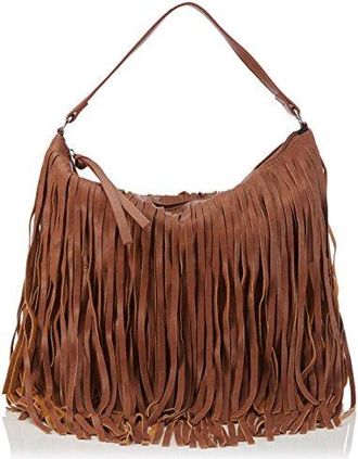 Pieces Pieces Pcnera Bag, Sacs bandoulière Femme - Marron (cognac Cognac), 35x29x8 cm (B x H x T)
