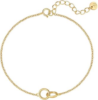 Glanzst&uuml;cke M&uuml;nchen Armband - Sterling Silber Armband - Gr. ONESIZE - in Gold - f&uuml;r Damen