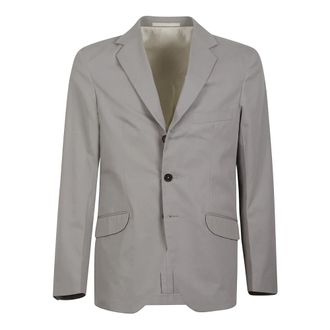 Jil Sander Cotton Regular Fit Blazer - - Jackets - Herren - Grau - M