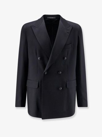 Tagliatore Double-breasted stretch virgin wool blazer - TAGLIATORE - gender_Man