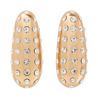 Self Portrait Kristall Bar Ohrringe - - Accessories - Damen - Gelb - ONE SIZE