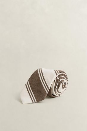 GANT Herren Raw Silk Krawatte (ONE SIZE) CREAM