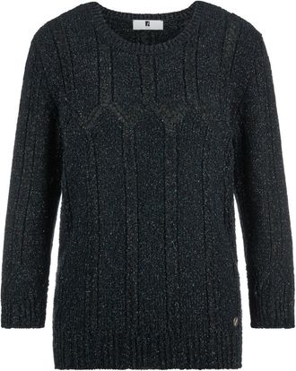 Anna Aura Rundhals-Pullover ­3/4-Arm Anna Aura blau