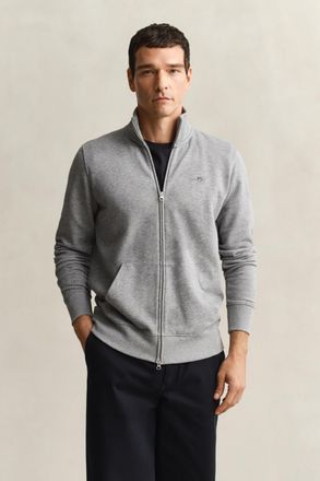GANT Herren Shield Sweatjacke (XXXL) Grau MELANGE