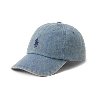 Polo Ralph Lauren Homme, Accessoires, Bleu, Taille: ONE Size Casquette tiss&eacute;e en denim