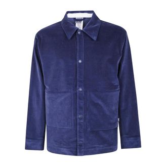 New Balance Homme, Vestes, Bleu, Taille: M Stretch Corduroy Overshirt