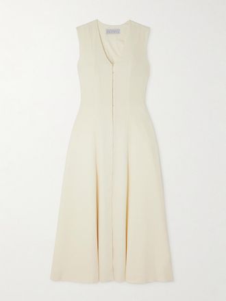 Abadia Midikleid Aus Strick - Creme