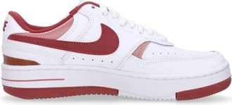 Nike Low Sneaker mit orangenfarbenen Akzenten - - Sport - Damen - Wei&szlig; - 38 1/2 EU