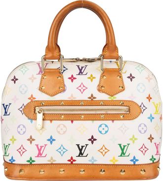 Louis Vuitton Crossbody Bags - Louis Vuitton Murakami Multicolor Alma PM Handbag - Gr. unisize - in Wei&szlig; - f&uuml;r Damen