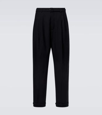 Saint Laurent Pantalon droit en laine