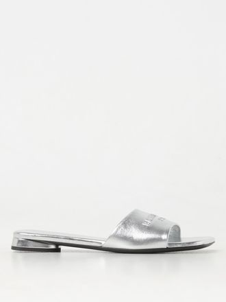 Balenciaga Flache Sandalen Damen Farbe Silber