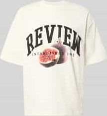 Review Relaxed Fit T-Shirt mit Logo-Print