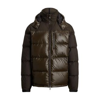 Polo Ralph Lauren Homme, Vestes, Brun, Taille: S Matte/Glossy Nylon Grhm MG Jacket