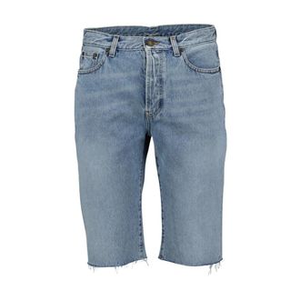 Saint Laurent Denim Shorts mit rohem Saum - - Shorts - Herren - Blau - W31