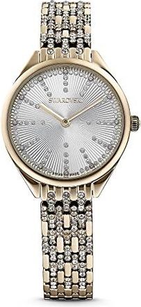 Swarovski Montre Attract, Bracelet en métal, Blanc, PVD doré