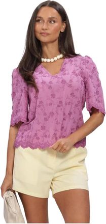 Ydence Top Florence - - Blouses & Shirts - Damen - Lila - XS