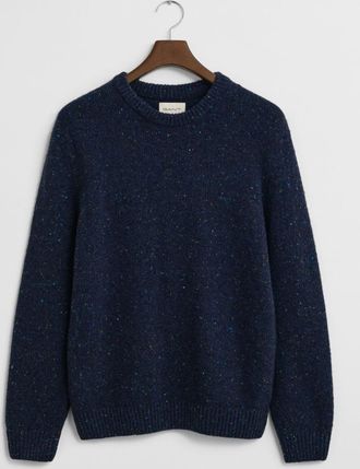 GANT Pullover aus einem recycelten Wollstrick mit Struktur, Regular Fit in