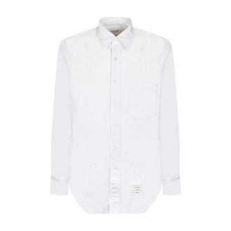 Thom Browne Klassisches Oxford-Hemd - - Shirts - Herren - Wei&szlig; - XL