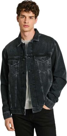 Pepe Jeans London Herren Relaxed PM402972 Jacket, Black (Denim-XH7), XS