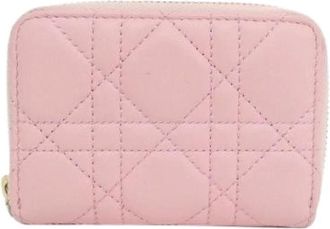 Dior Pre-owned Lady Dior Voyag Porte-monnaie - Femme - Pre-owned - Rose - Taille: ONE Size