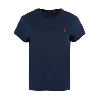 Polo Ralph Lauren Femme, Tops, Bleu, Taille: 44 FR T-Shirt &agrave; Col Rond