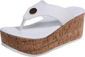 Generic Pantoufles pour femme - Sandales de bain - Talon dext&eacute;rieur - Chaussures respirantes - Chaussures d&eacute;contract&eacute;es - Mode - Pour femme, Blanc., 39 EU