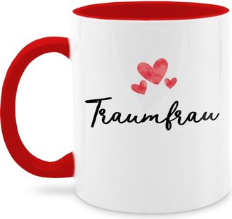 Shirtracer Tasse Tassen 325ml - Partner Freund & - Traumfrau Geschenkidee für Frauen Geschenk Valentinstag für Sie Liebes Geschenk Freundin - 325 ml - Rot - gesc