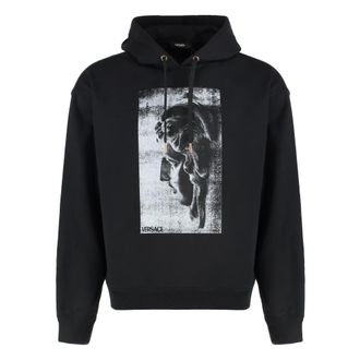 Versace Herren, Sweatshirts & Hoodies, Schwarzk, XLGr&ouml;&szlig;e