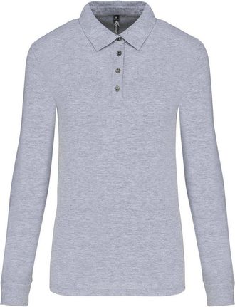 Kariban Langarm-Poloshirt Langarm-Polohemd für Damen aus Jersey