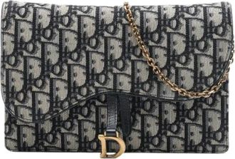 Dior Pre-owned Vintage Canvas Crossbody - Femme - Pre-owned - Bleu - Taille: ONE Size