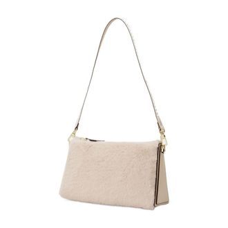 Manu Atelier Womens Mini Prism Bag Ivory Leather Beige Others Shoulder-hobo-bags