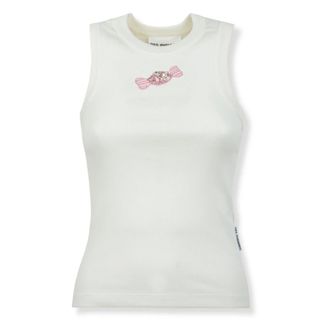 Des_Phemmes DES Phemmes, Femme, Tops, Blanc, Taille: 46 FR Classic Tank Top
