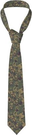 Generic Cravate Symbole De Paix Et DAmour En Camouflage Militaire Classique Men Tie &Eacute;l&eacute;gant Cravates Homme Pour L&Eacute;cole Travail F&ecirc;te