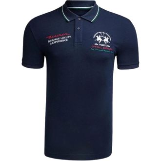 La Martina L&auml;ssiges Polo-Shirt - - Tops - Herren - Blau - 2XL