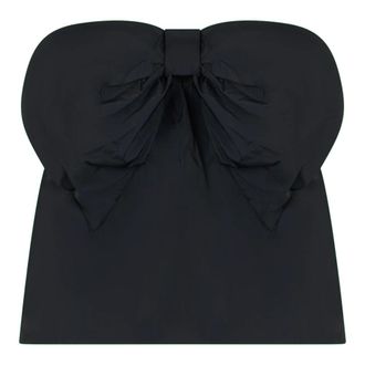 Red Valentino Femme, Tops, Noir, Taille: 34 FR Top Sans Bretelles Avec &Eacute;l&eacute;gant