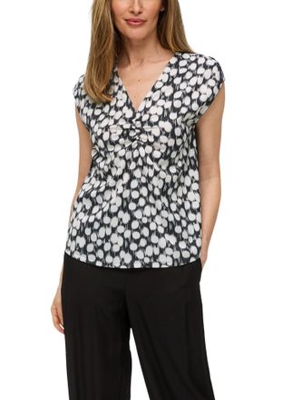 s.Oliver Black Label s.Oliver Black Label Damen 2138572 T-Shirt, schwarz|weiß 99B0, 38