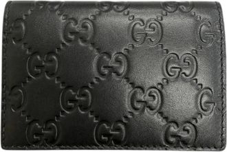 Gucci Porte-cartes Pre-owned - Homme - Pre-owned - Noir - Taille: ONE Size