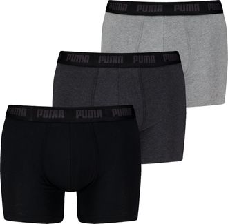 Puma Boxershorts PUMA PUMA MEN EVERYDAY BOXERS 3P, Herren, Gr. XL, grau (grau combo), Obermaterial: 95% Baumwolle, 5% Elasthan, meliert, unifarben, eng, Un