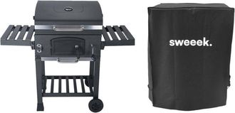 Sweeek Holzkohlegrill mit Abdeckung