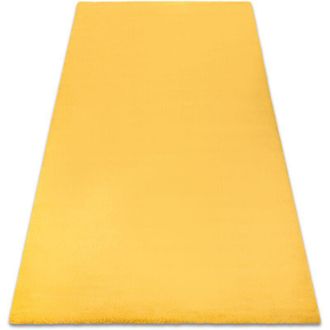 RugsX Rugsx - Teppich bunny gold imitation von kaninchenpelz yellow 160x220 cm