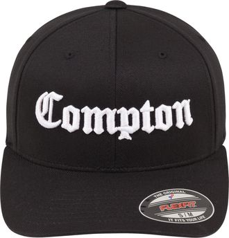Mister Tee Jungen Kappe Compton Flexfit Cap, Blk/wht, L/XL, MT296