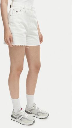 Tommy Jeans Jeansshorts DW0DW22695 Wei&szlig; Regular Fit