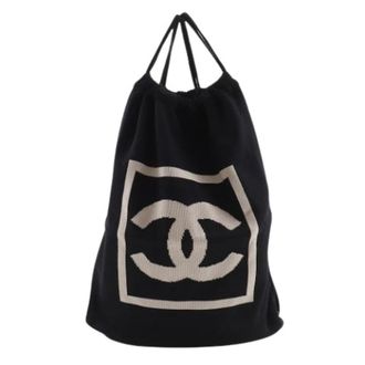 Chanel Pre-owned Baumwoll-Rucksack - - Pre-owned - Damen - Schwarzk - ONE SIZE