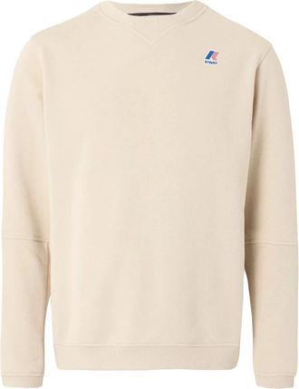 K-Way Homme, Sweatshirts et sweats &agrave; capuche, Beige, Taille: XL Nael Poly Cotton SweaT-shirt