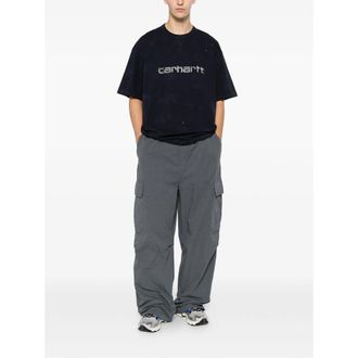 Carhartt Work in Progress Paint-Splatter Logo T-Shirt - Navy
