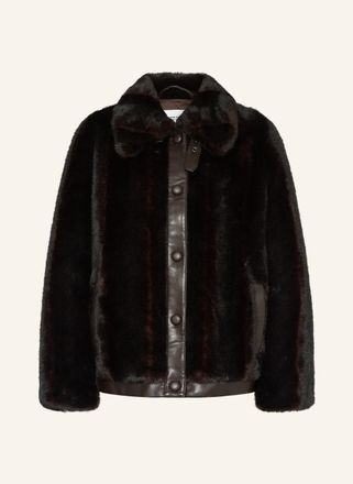Claudie Pierlot Claudie Pierlot Kunstfell-Jacke braun