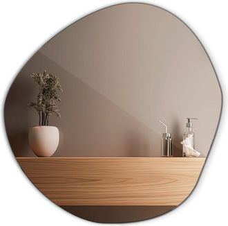 Tulup Tulup - Miroir mural asym&eacute;trique sans cadre Loft Stain 86,2 cm x 86,9 cm