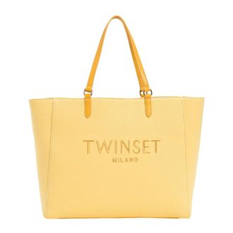 Twinset Gelbe Logo Stofftasche - - Bags - Damen - Gelb - ONE SIZE