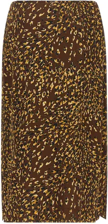 Twin-Set Animal-Print Skirt - Brown