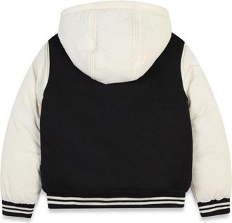 DKNY Wool-Blend Padded Padded Jacket - Black